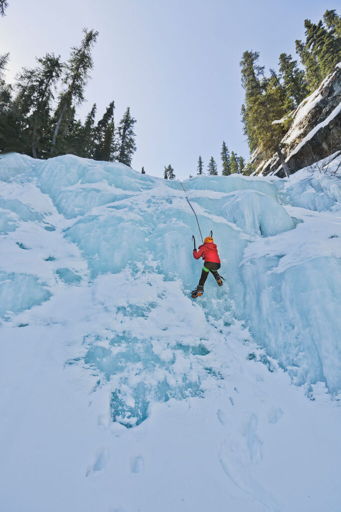 Ice Climbing for Beginners Guide + Where to Ice Climb in Jasper Alberta