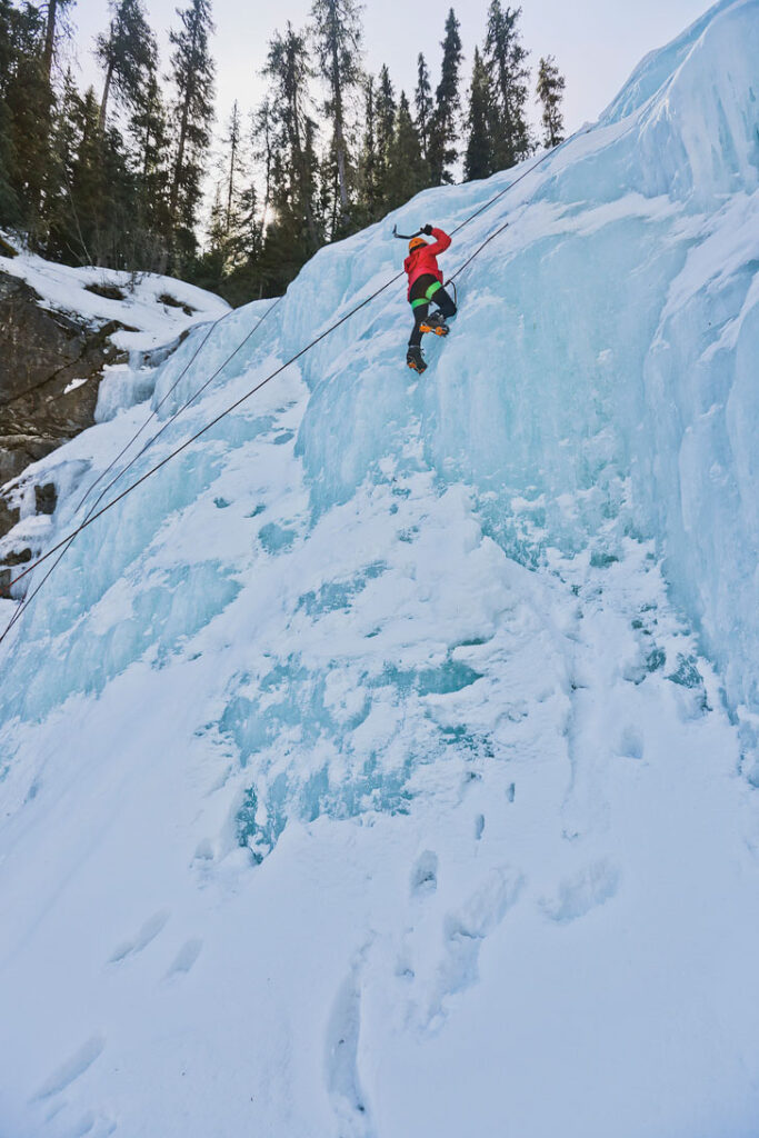 Ice Climbing for Beginners Guide + Where to Ice Climb in Jasper Alberta