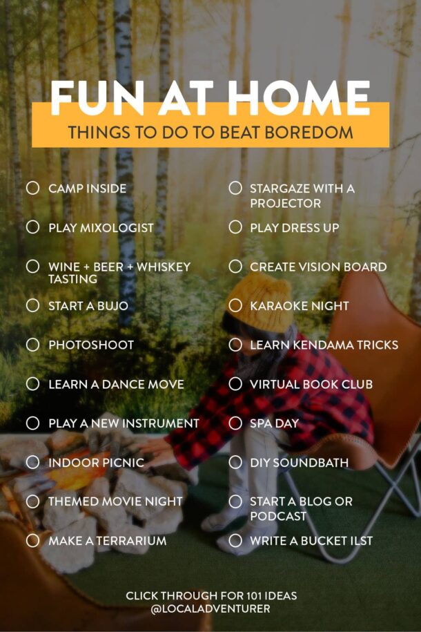 101 Fun Things to Do at Home While Social Distancing » Local Adventurer